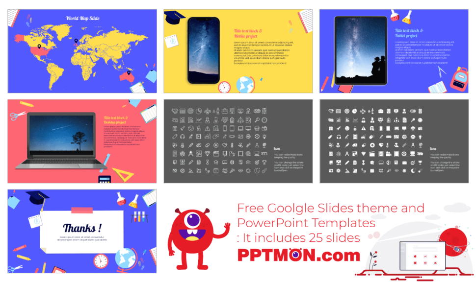 Back To School Free Presentation Template - Google Slides PowerPoint