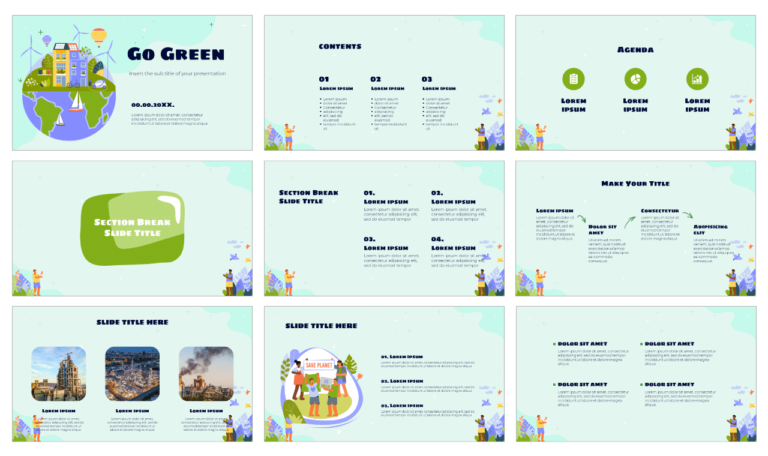 Go Green Free Google Slides Theme PowerPoint Template