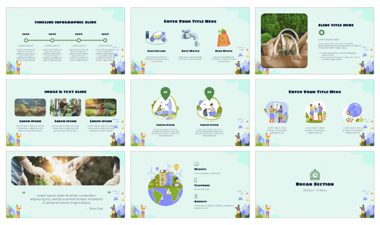 Go Green Free Google Slides Theme PowerPoint Template