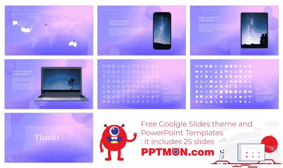 Gradient Wallpaper Free Google Slides and PowerPoint Template