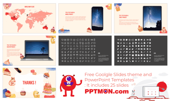 Handmade Sweets Free Presentation Template-Google Slides PowerPoint