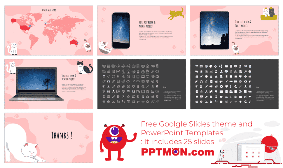 International Cat Day Google Slides Theme PowerPoint Template