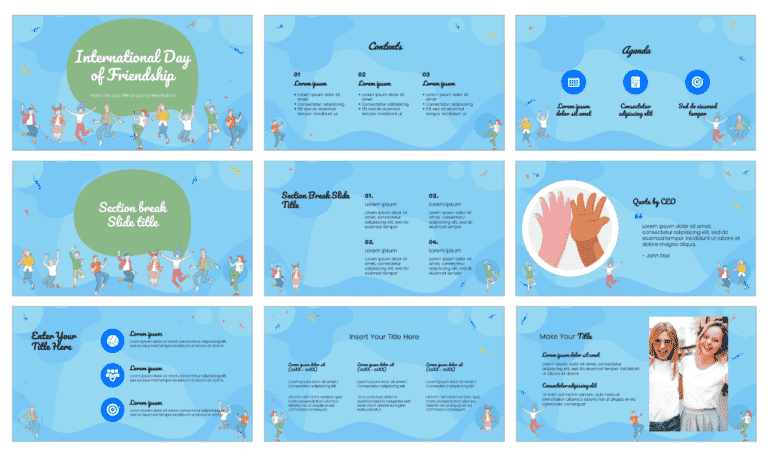 International Day of Friendship Google Slides Theme PowerPoint Template