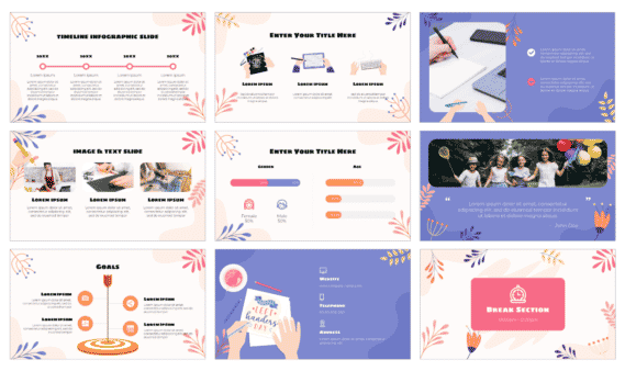 International Left Handers Day Free Presentation Template