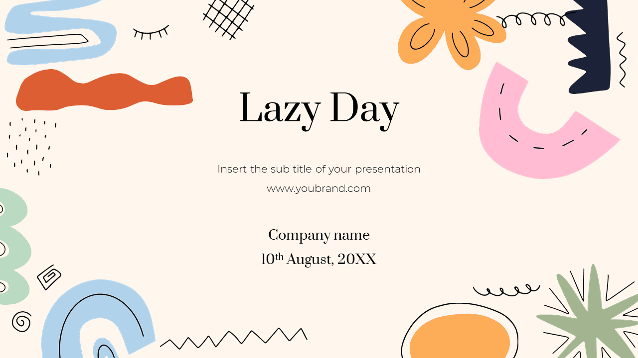 Lazy Day Free Google Slides Theme PowerPoint Template