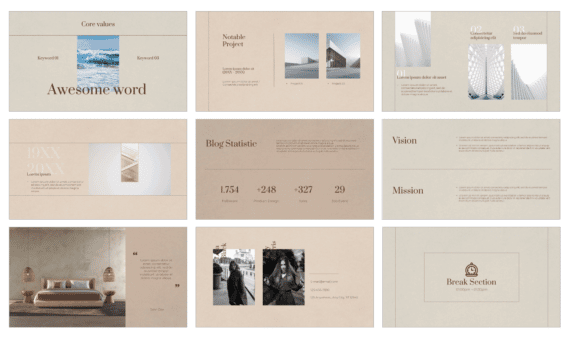Minimalist Paper Design Free Google Slides Theme PowerPoint Template