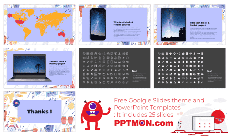 Music School Free Presentation Template