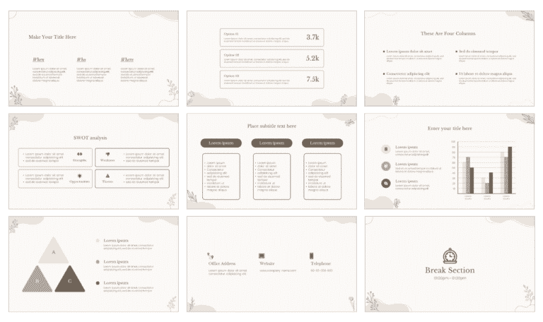 Naturalism Design Free Google Slides PowerPoint Template
