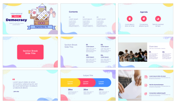 Democracy Day Free Google Slides Theme PowerPoint Template