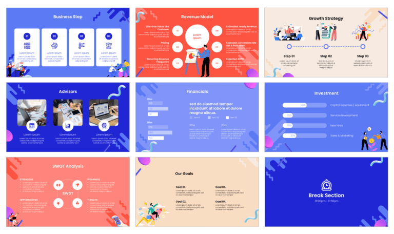 Financial Report Free Google Slides Theme PowerPoint Template