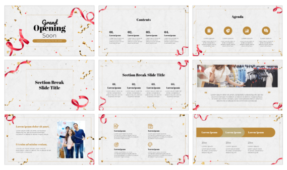 Grand Opening Soon Free Google Slides PowerPoint Template