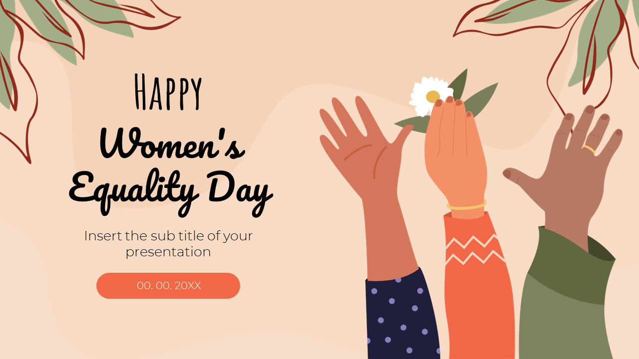 Happy Womens Equality Day Google Slides PowerPoint Template