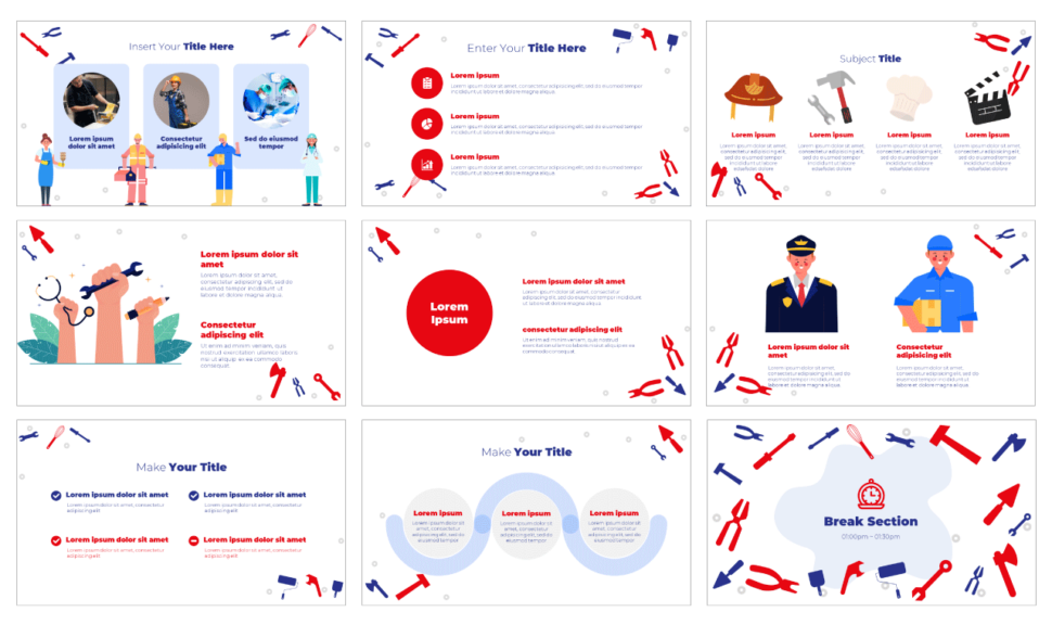Labor Day Free Google Slides Theme PowerPoint Template