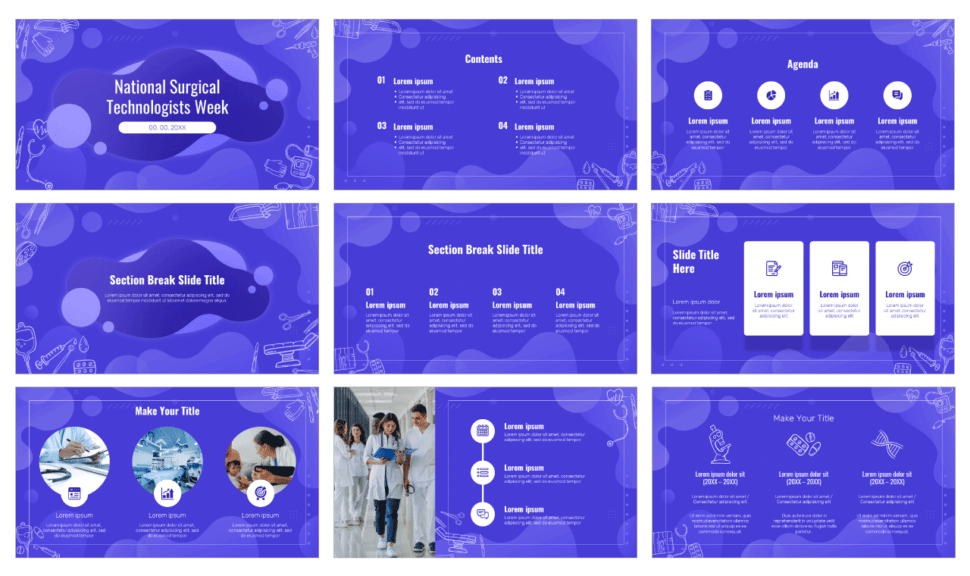 National Surgical Technologists Week Free Google Slides Template