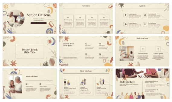 Senior Citizens Free Google Slides Theme PowerPoint Template
