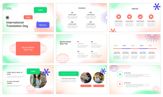 Translation Day Free Google Slides Theme PowerPoint Template