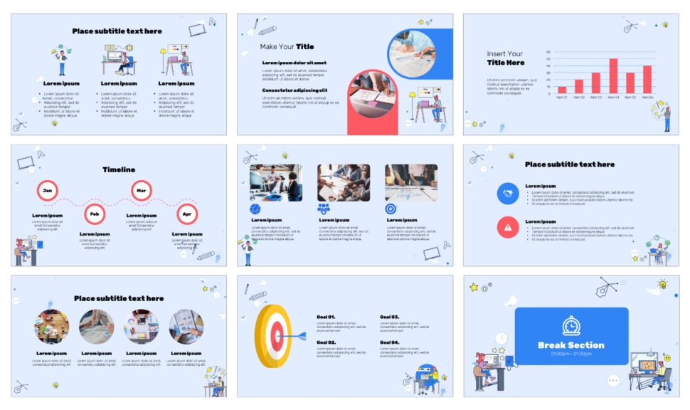 Graphic Designer Work Free Google Slides PowerPoint Template