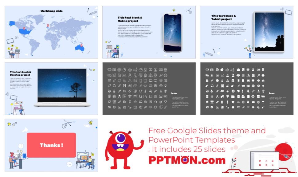 Graphic Designer Work Free Google Slides PowerPoint Template