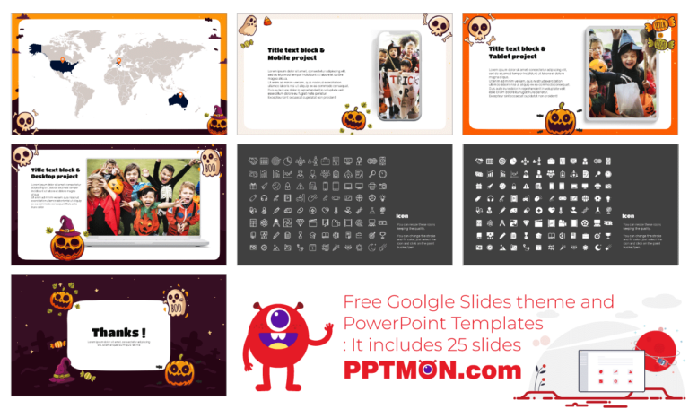 Halloween Decoration IDEA Google Slides PowerPoint Template