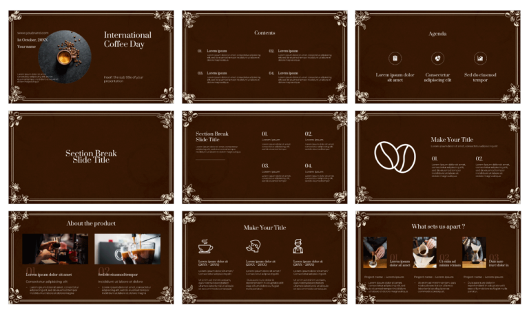 International Coffee Day Free Google Slides PowerPoint Template