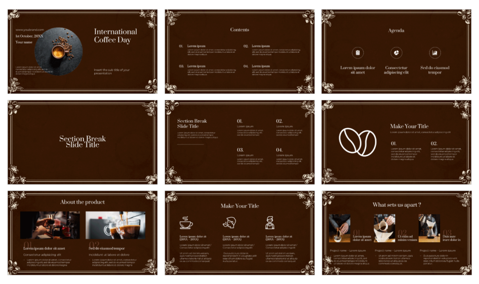 International Coffee Day Free Google Slides PowerPoint Template