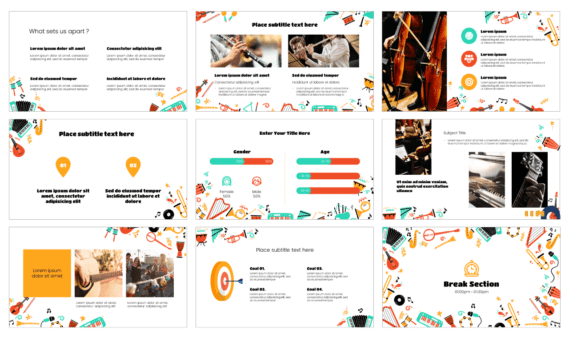 International Music Day Free Google Slides Powerpoint Template