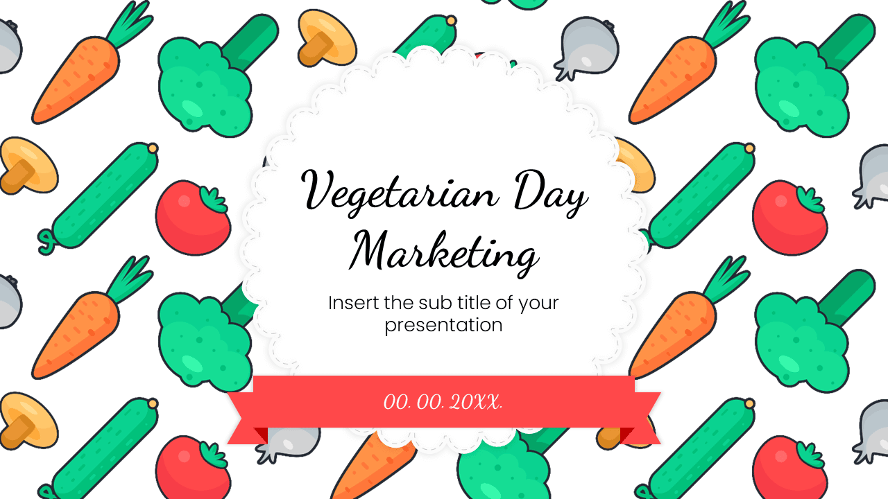 Vegetarian Day Marketing Google Slides PowerPoint Template