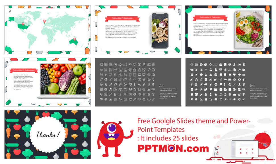 Vegetarian Day Marketing Google Slides PowerPoint Template