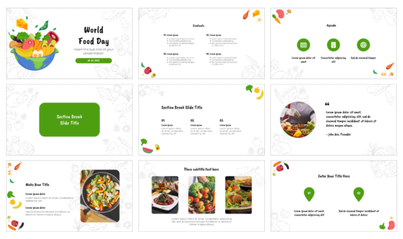 World Food Day Free Google Slides Theme PowerPoint Template