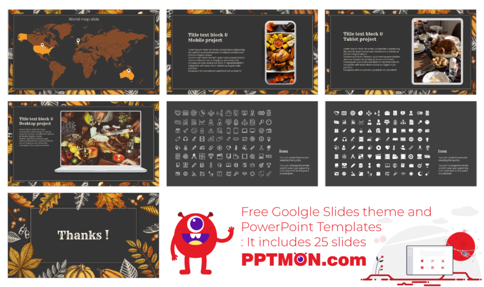 Autumn Thanksgiving MK Plan Google Slides PowerPoint Template
