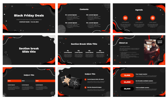 Black Friday Deals Free Google Slides and PowerPoint Template