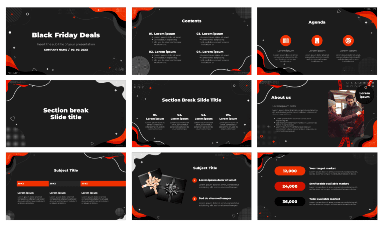Black Friday Deals Free Google Slides and PowerPoint Template
