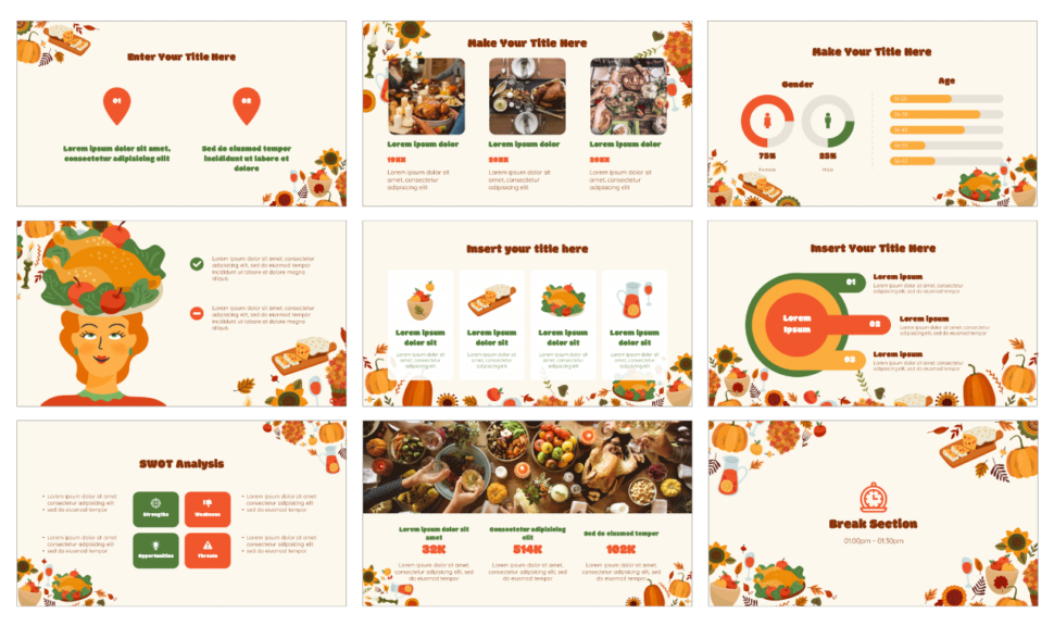 Celebration Thanksgiving Day Google Slides PowerPoint Template
