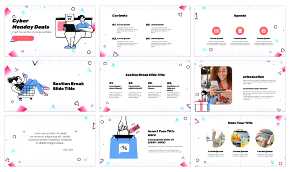 Cyber Monday Deals Free Google Slides PowerPoint Template