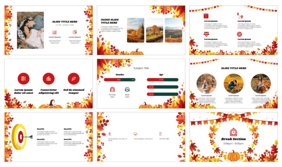 Fall Festival Free Google Slides Template and PowerPoint Theme