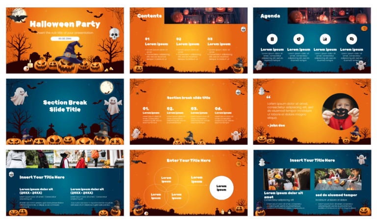 Halloween Spooky Night Party Google Slides PowerPoint Template