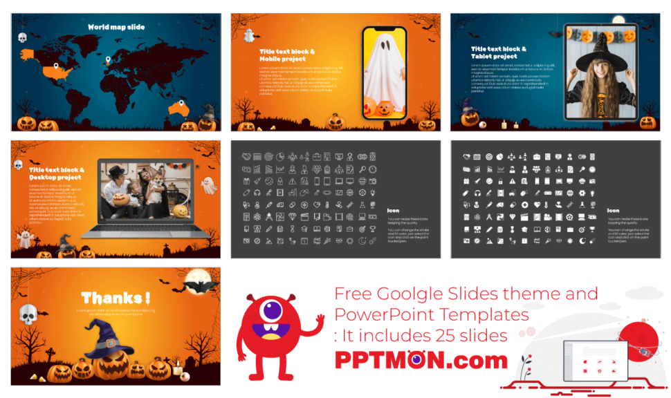 Halloween Spooky Night Party Google Slides PowerPoint Template