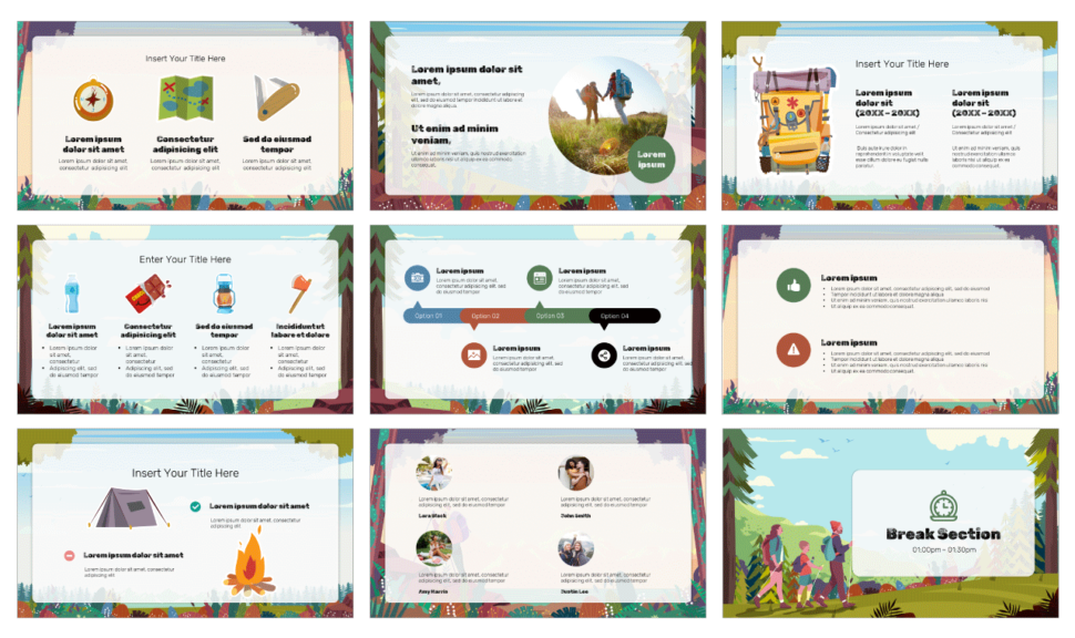 National Hiking Day Free Google Slides and PowerPoint Template