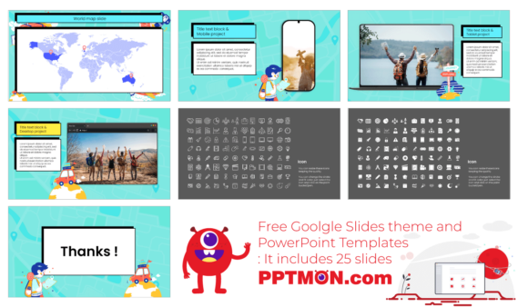 Tour Guide Portfolio Free Google Slides and PowerPoint Template