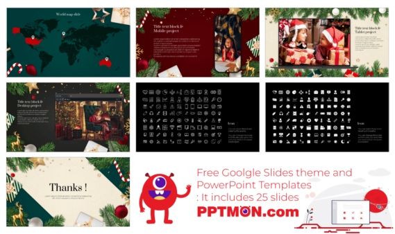 Christmas Sale Free Google Slides Template PowerPoint Theme