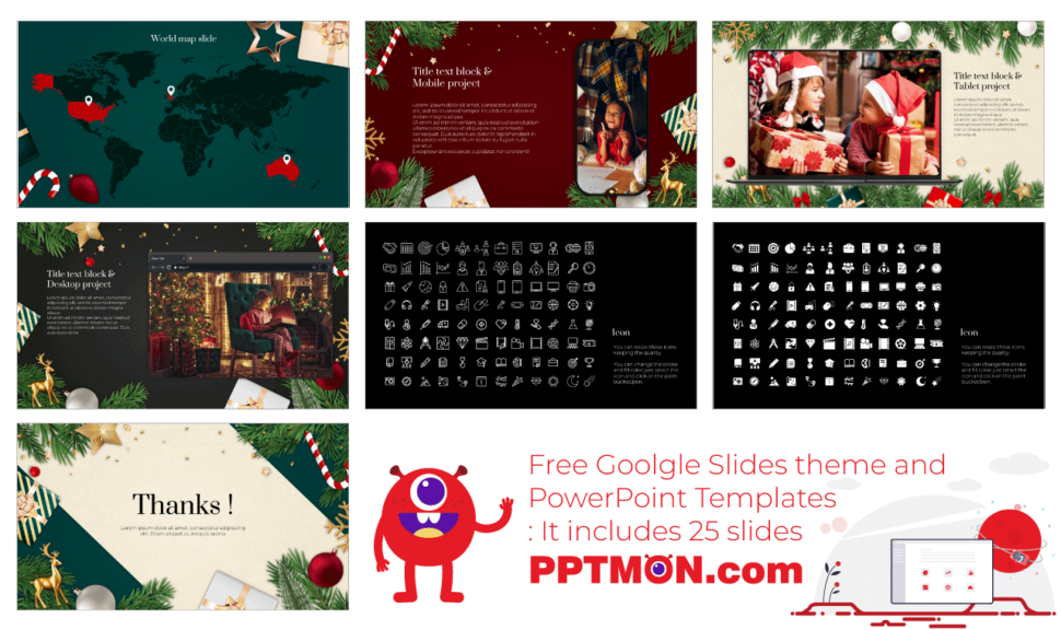 Christmas Sale Free Google Slides Template PowerPoint Theme