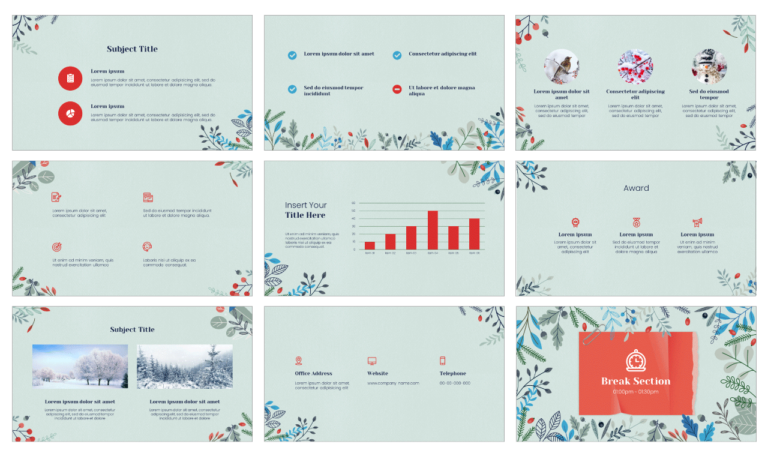 Happy Winter Season Free Google Slides PowerPoint Template