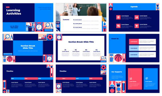 Learning Activities Free Google Slides Theme PowerPoint Template