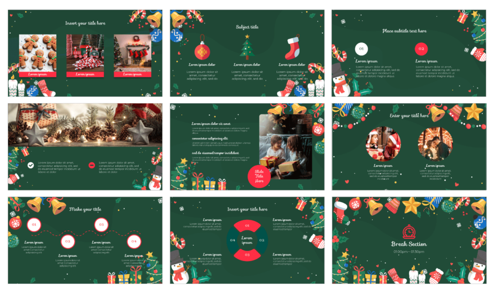 Merry Christmas Free Google Slides Theme PowerPoint Template