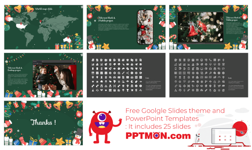 Merry Christmas Free Google Slides Theme PowerPoint Template