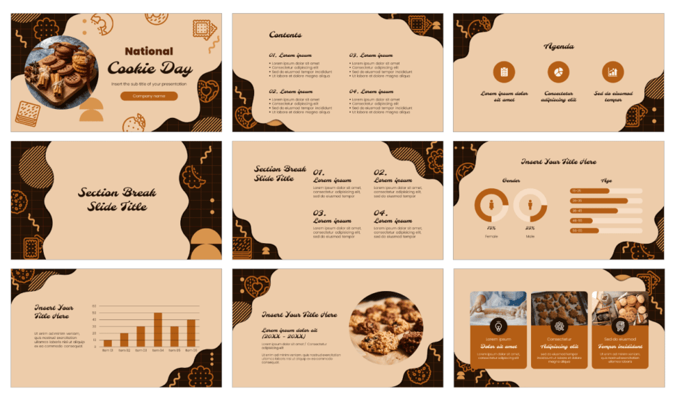 National Cookie Day Free Google Slides and PowerPoint Template National Cookie Day Free Google Slides and PowerPoint Template