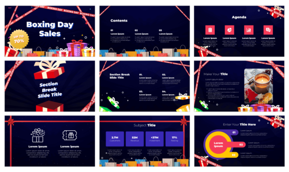 Boxing Day Sales Free Google Slides Theme PowerPoint Template