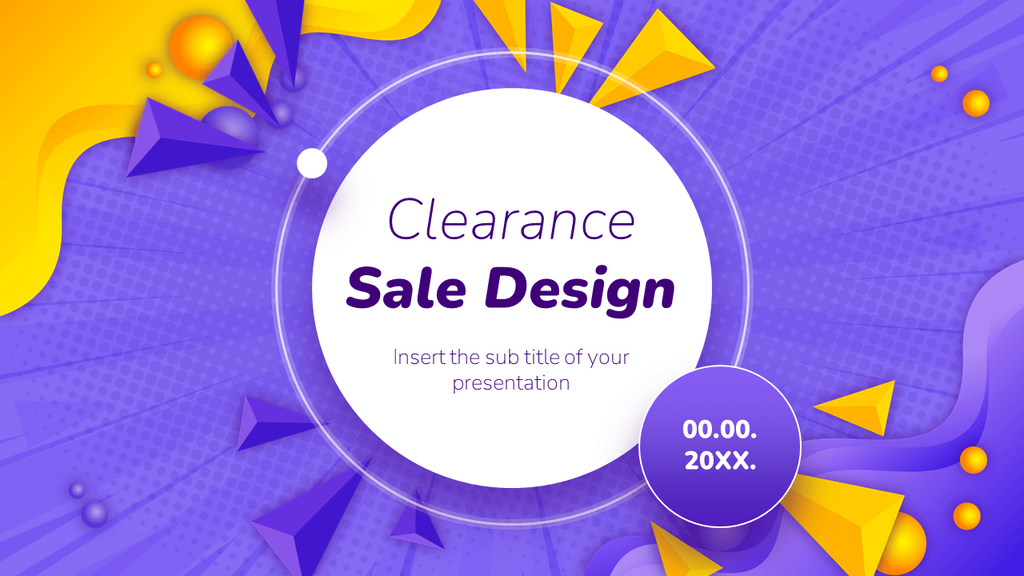 Clearance Sale - Free Powerpoint templates and Google Slides themes
