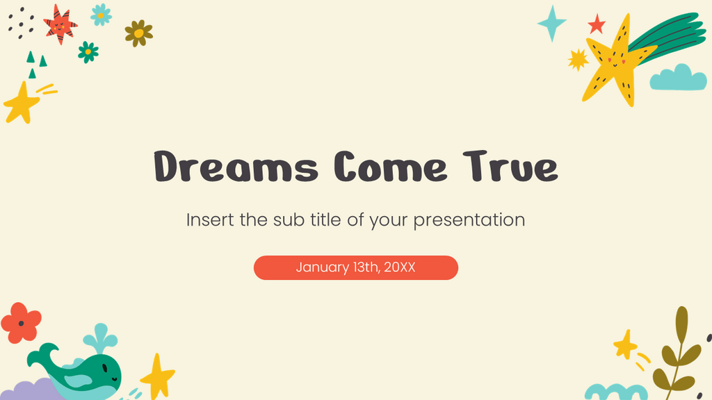 Dreams Come True - Free Powerpoint templates and Google Slides themes