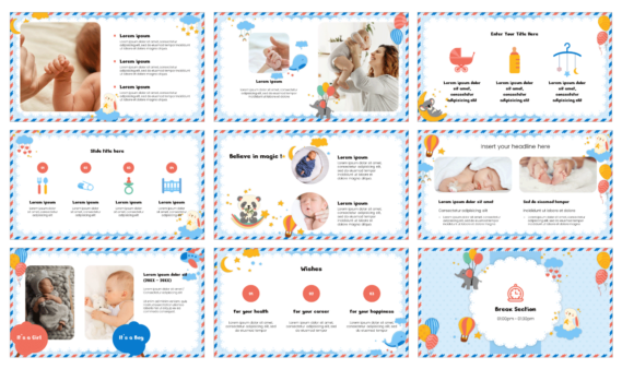 Meet Newborn Baby Free Google Slides PowerPoint Template